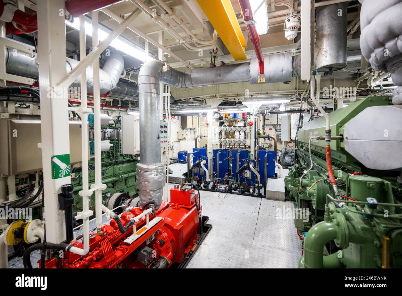 The engine room pictured during the official launch of Methatug, the ...