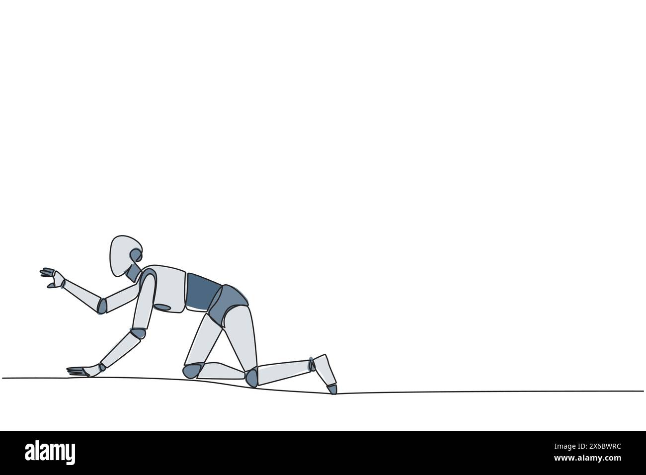 Single continuous line drawing robot artificial intelligence. Trying to ...