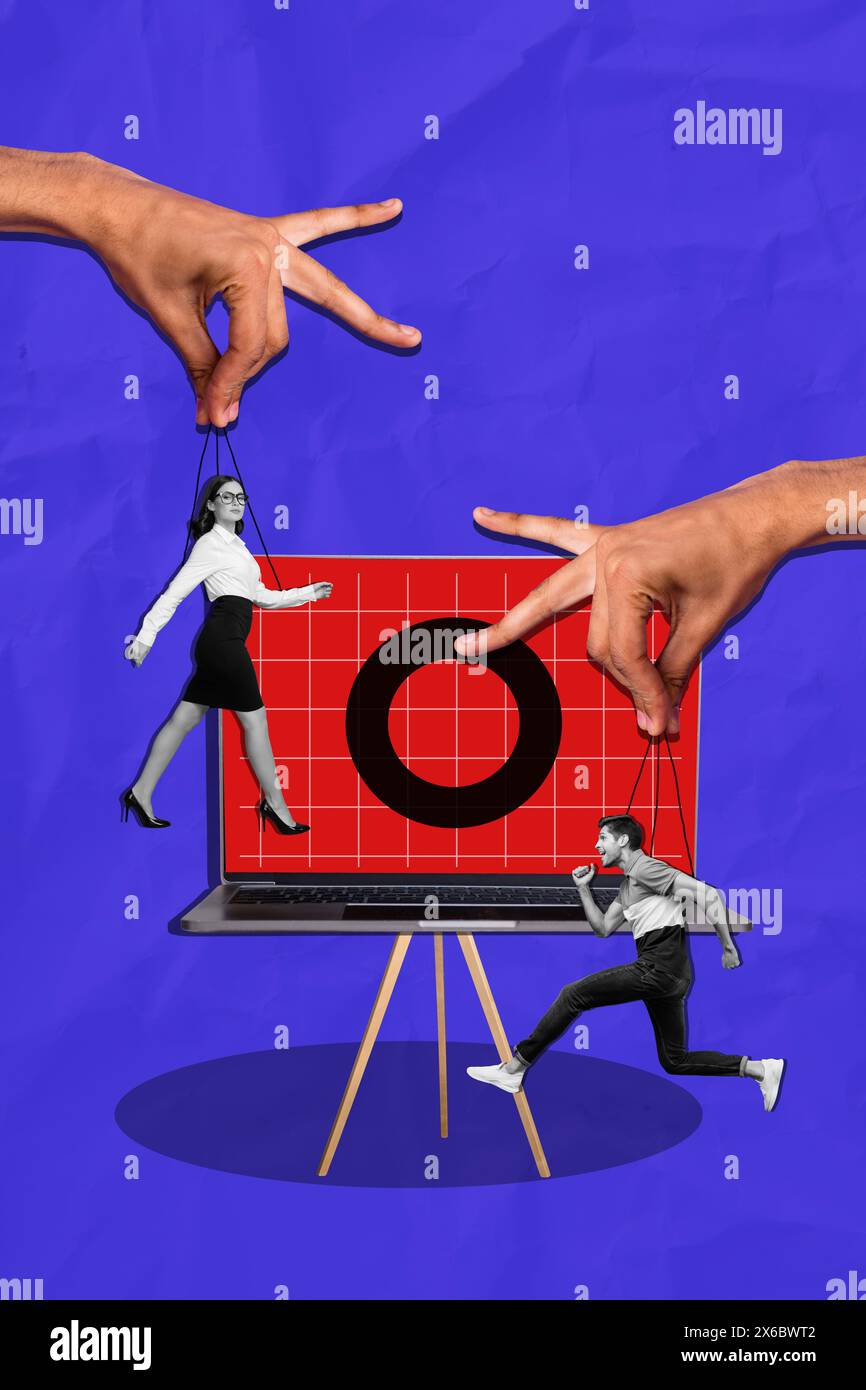 Composite trend artwork sketch image photo collage of huge laptop ...