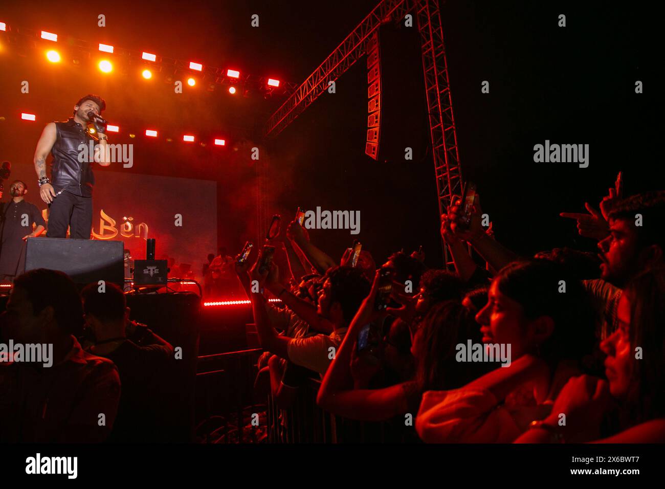 NEW DELHI, INDIA - MAY 10: Singer Stebin Ben performs during the final ...