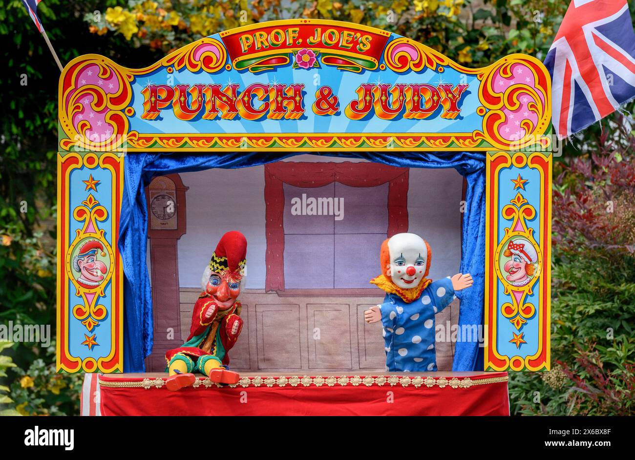 Mr Punch and the Clown in Prof Joe's traditional Punch and Judy show at ...