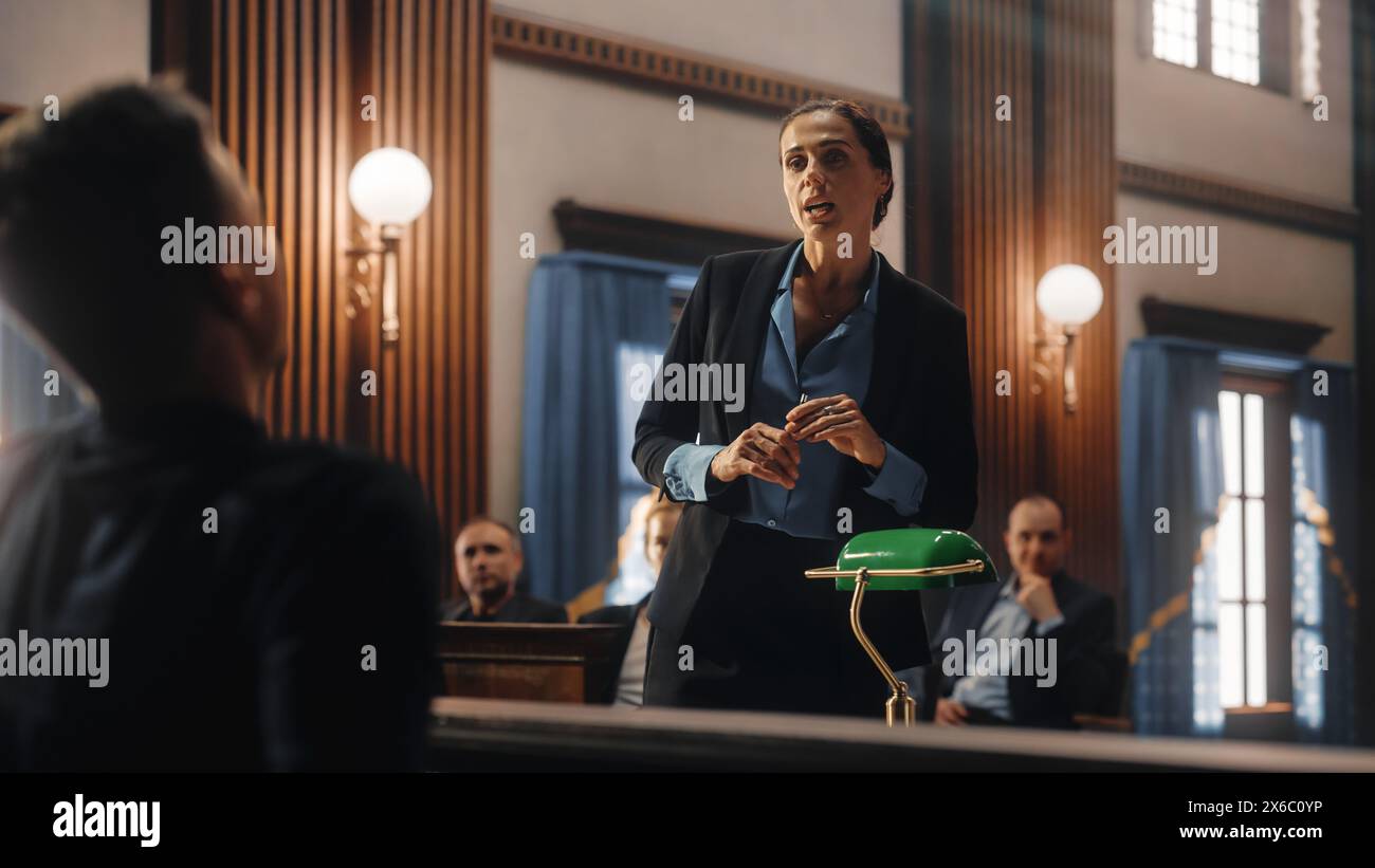 Female lawyer witness question hi-res stock photography and images - Alamy