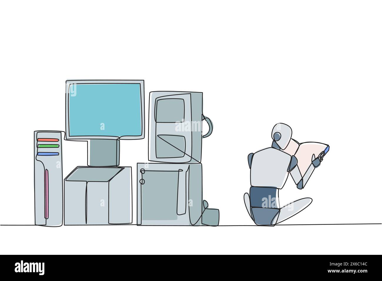 Continuous one line drawing robots are assembling super powerful ...