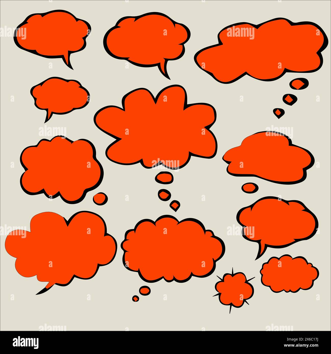 Conversation speech bubbles Stock Vector Images - Alamy