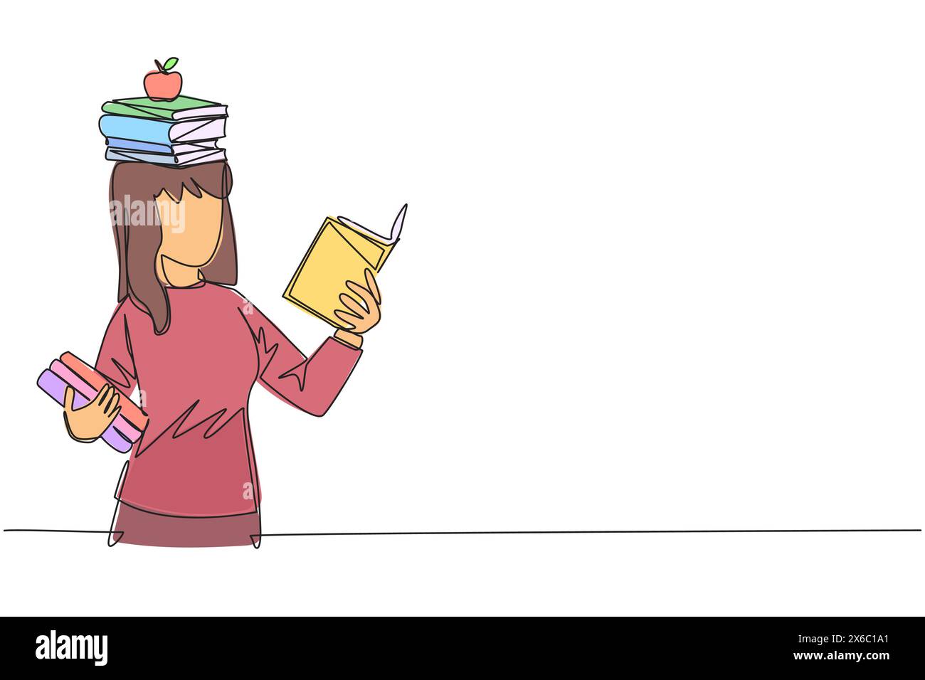 Girl balancing on one hand Stock Vector Images - Alamy