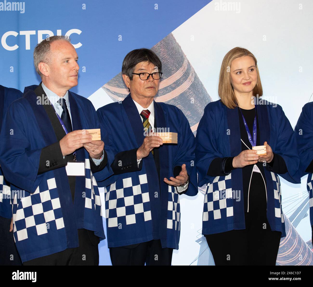EDITORIAL USE ONLY (left to right) Andrew Gillespie from Scottish ...