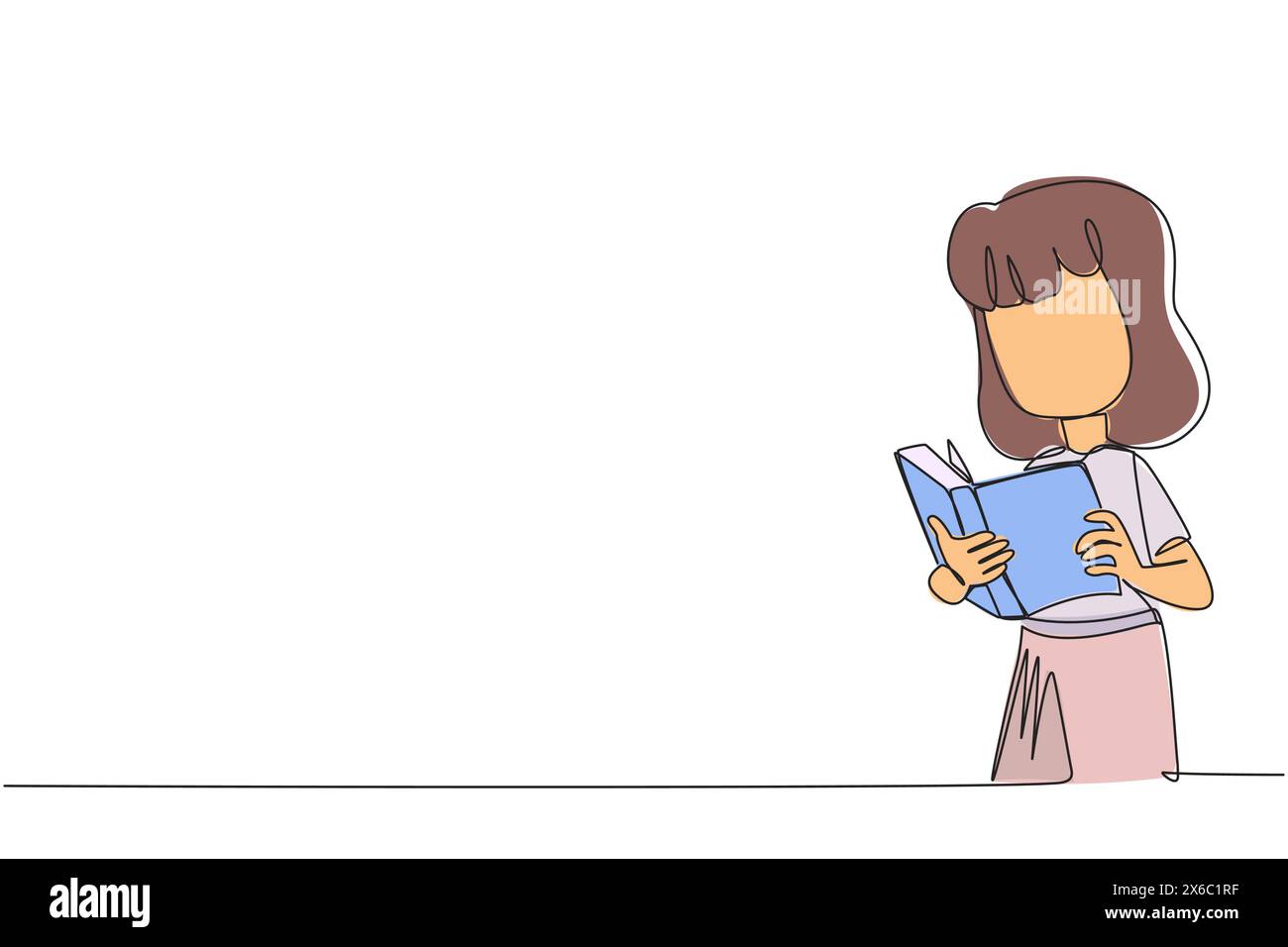 Girl reading tasks Stock Vector Images - Alamy