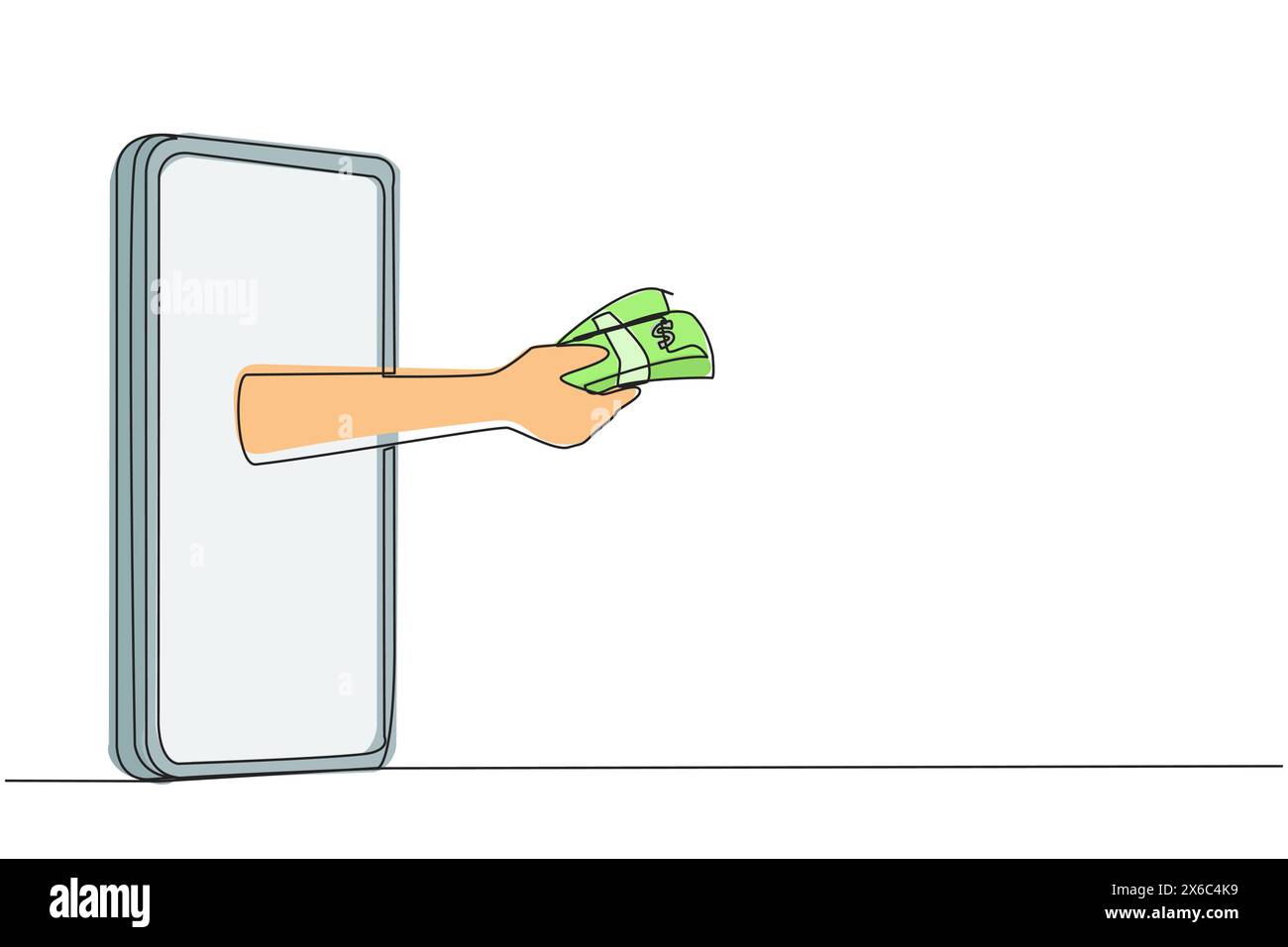 One smartphone on wireless Stock Vector Images - Alamy