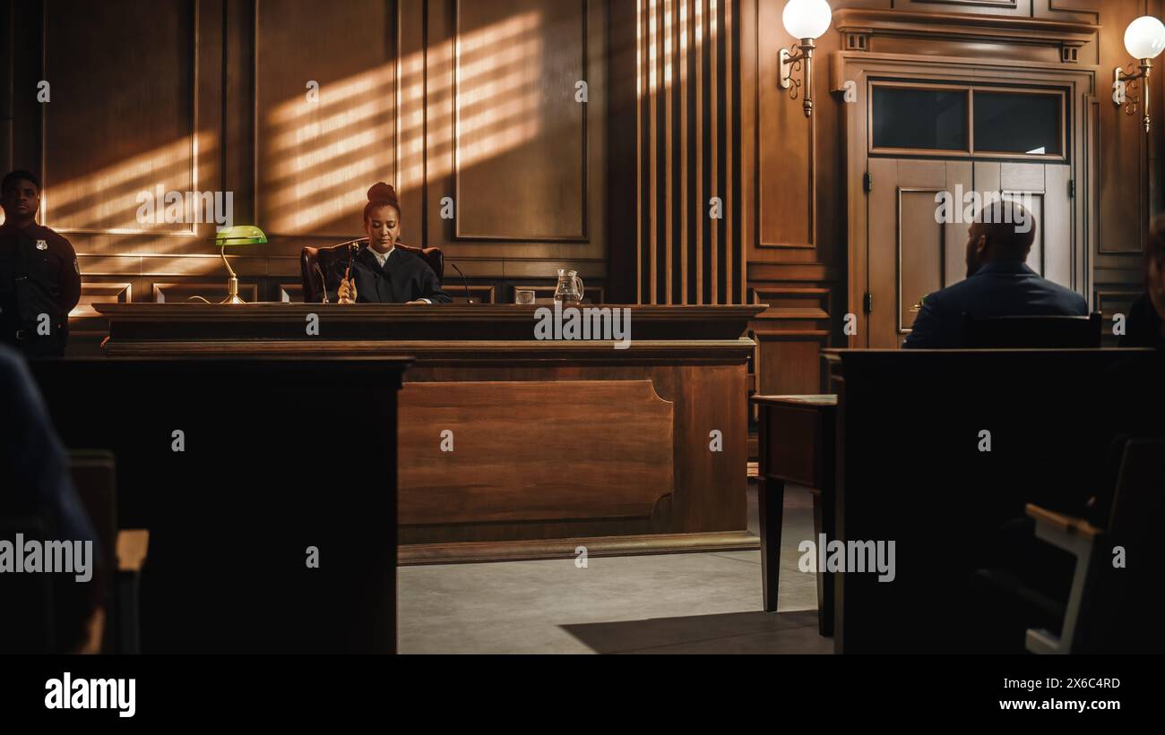Supreme court judge listening to trial hi-res stock photography and ...