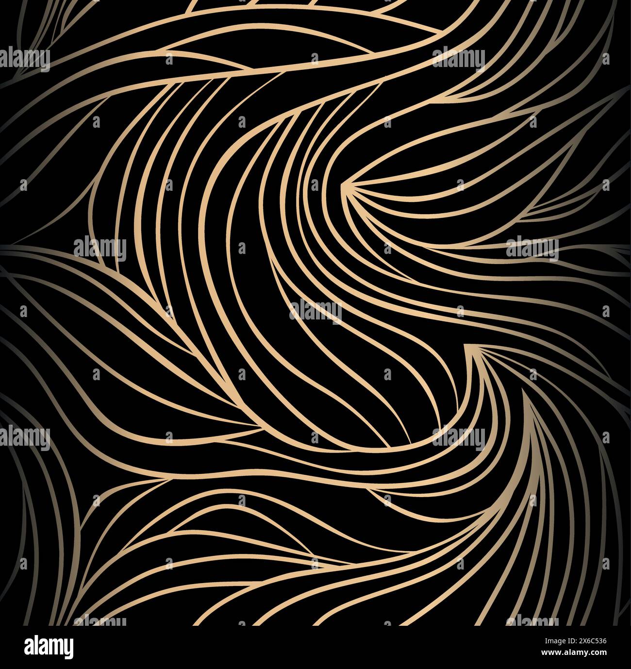 Abstract Texture Background Template Of Doodle Seamless Wavy Line Curve Linear Wave Free Form