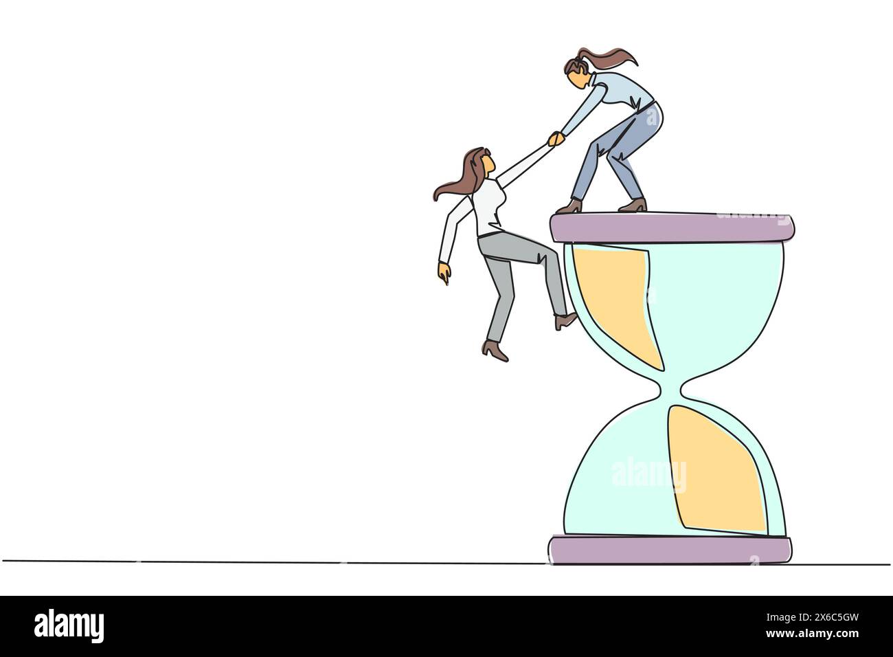 Two business colleagues sharing Stock Vector Images - Alamy