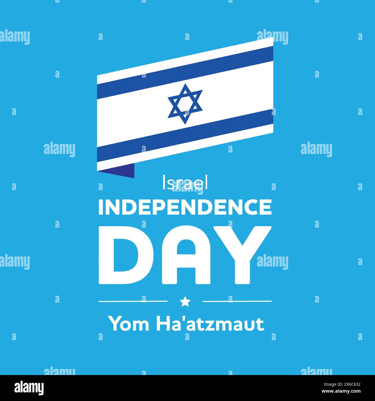 Yom haatzmaut flag Stock Vector Images - Alamy