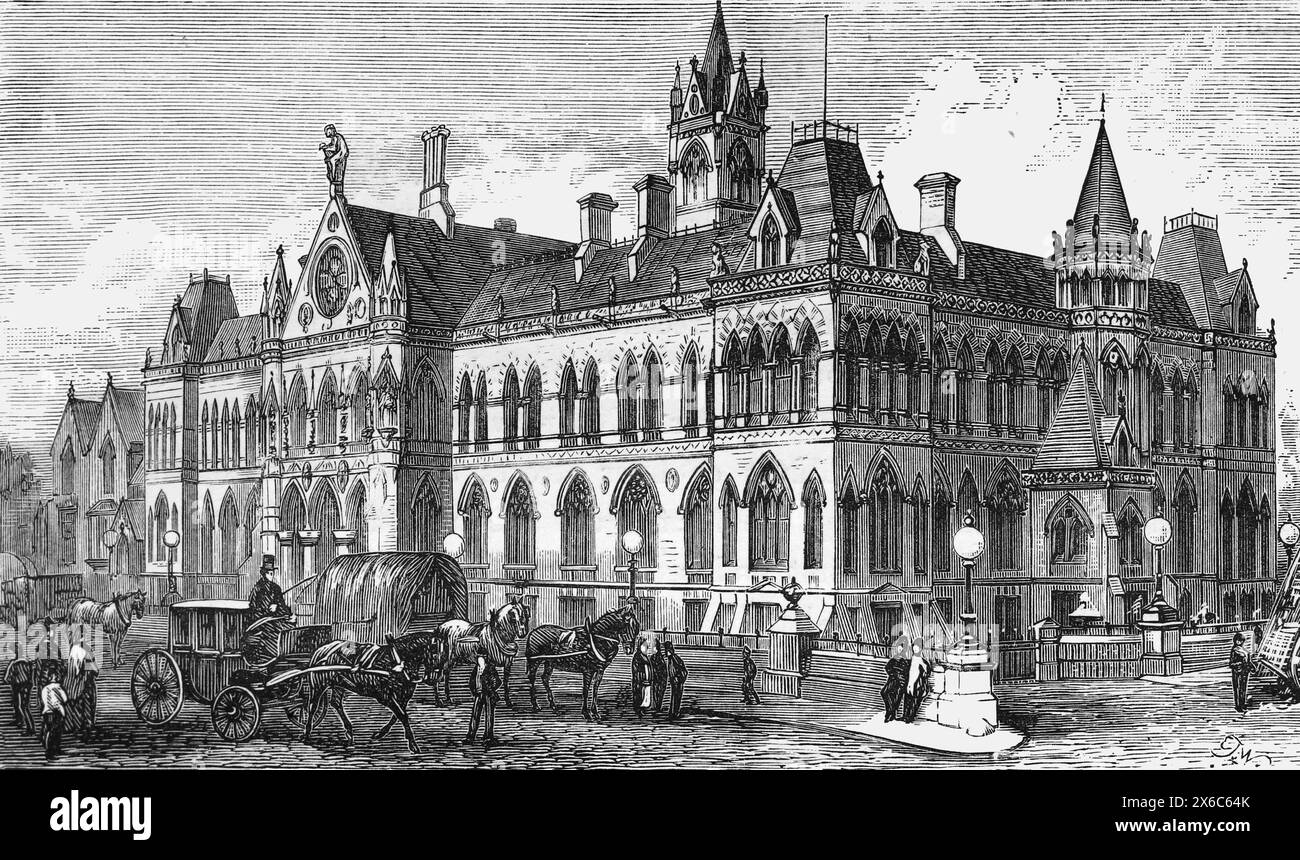 Victorian street scene drawing hi-res stock photography and images - Alamy