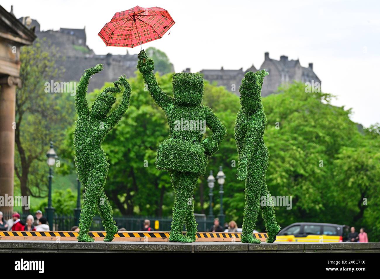 Edinburgh, Scotland. Tuesday 14th May, 2024. Dancing Topiary from ...