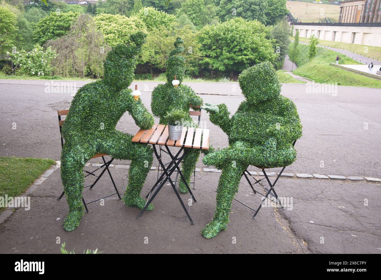 Edinburgh, Scotland. Tuesday 14th May, 2024. Dancing Topiary from ...