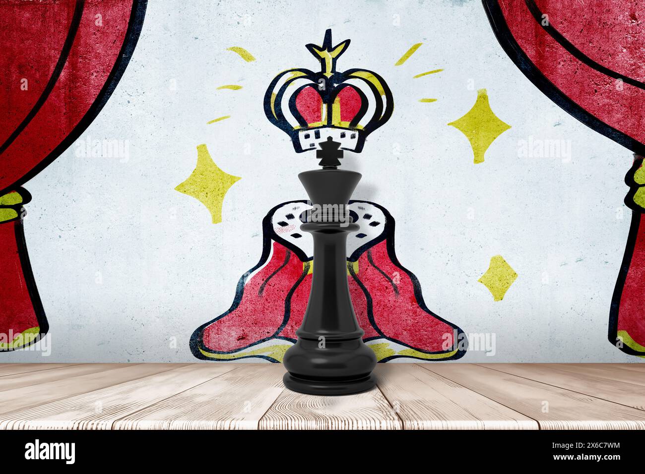 Chess game graffiti wall art hi-res stock photography and images - Alamy