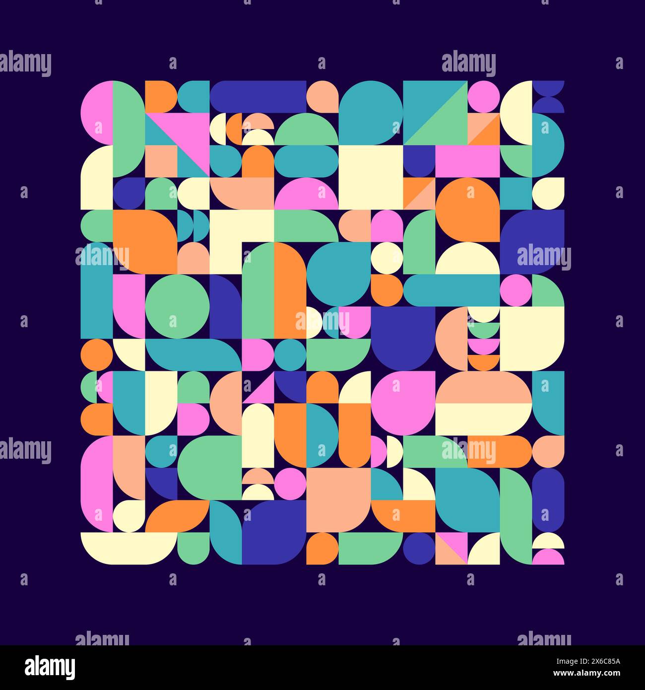 Dark Colourful Geometry Concept Stock Vector Image & Art - Alamy