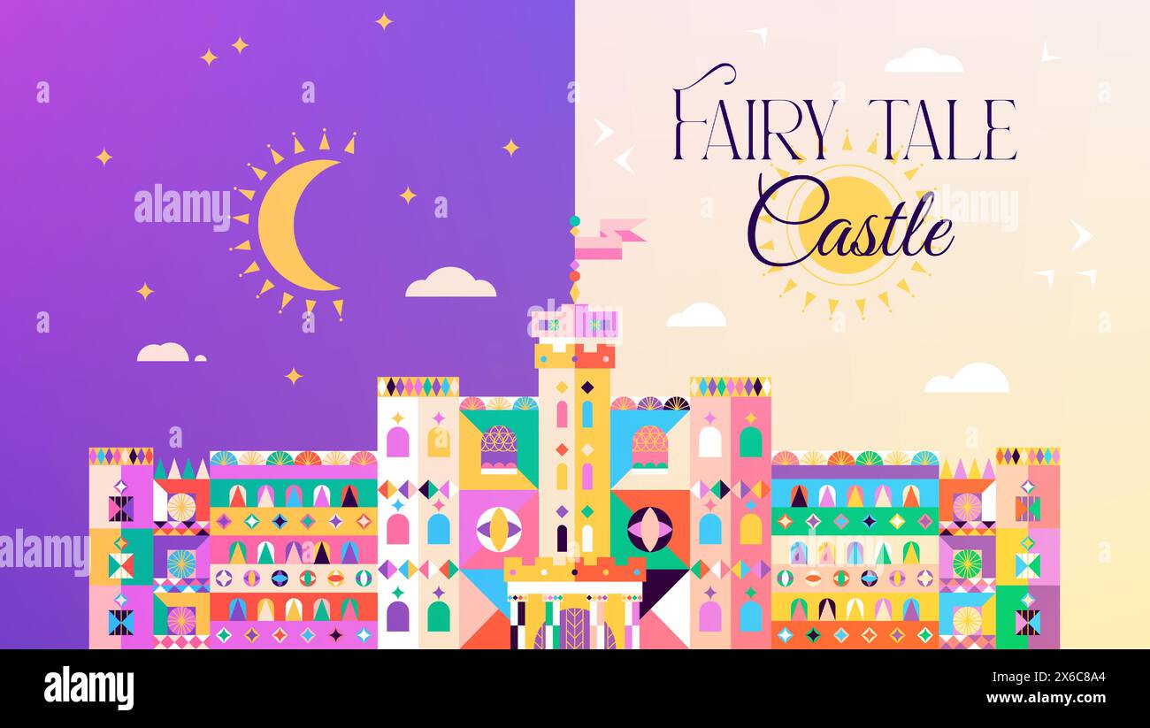 Fairy Tale Castle Banner Stock Vector Image & Art - Alamy