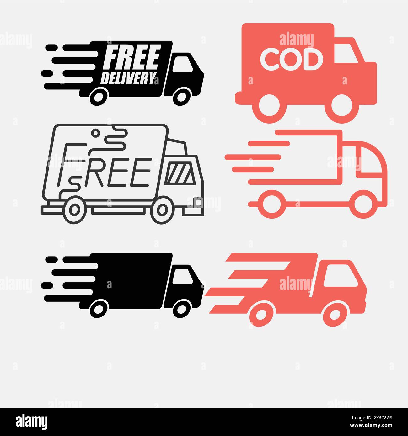 Delivery truck Stock Vector Images - Alamy