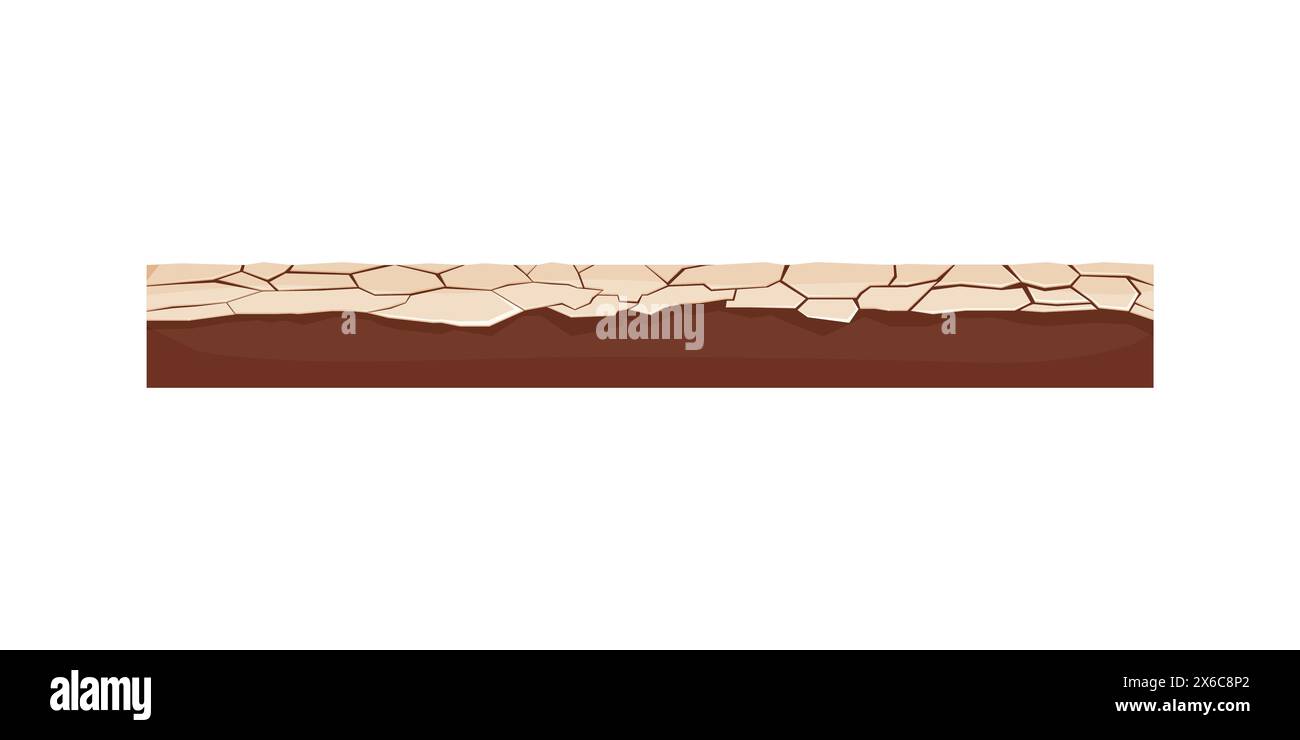Desert underground layers, land and earth texture with drought cracks ...