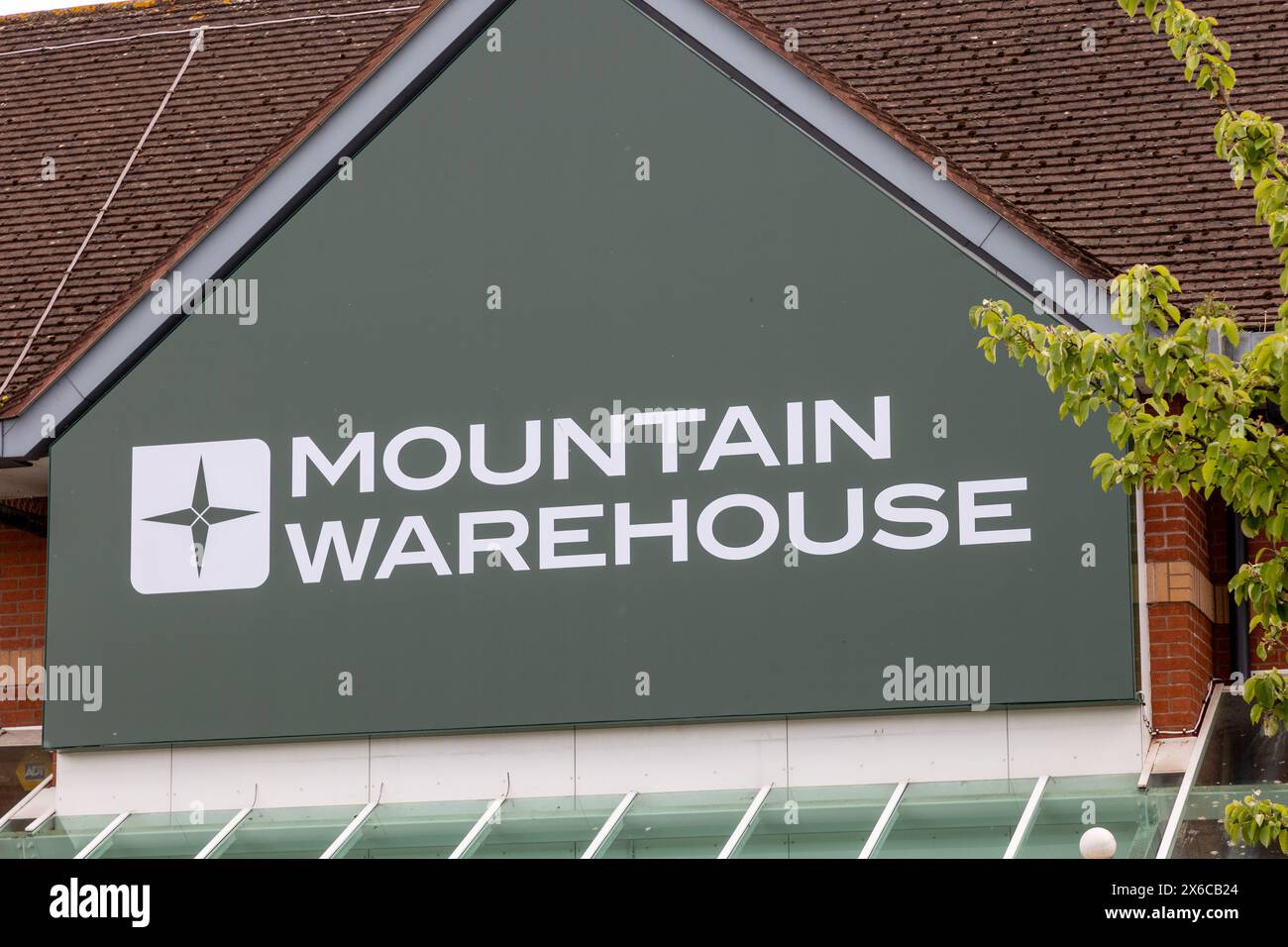 Mountain Warehouse signage Stock Photo - Alamy