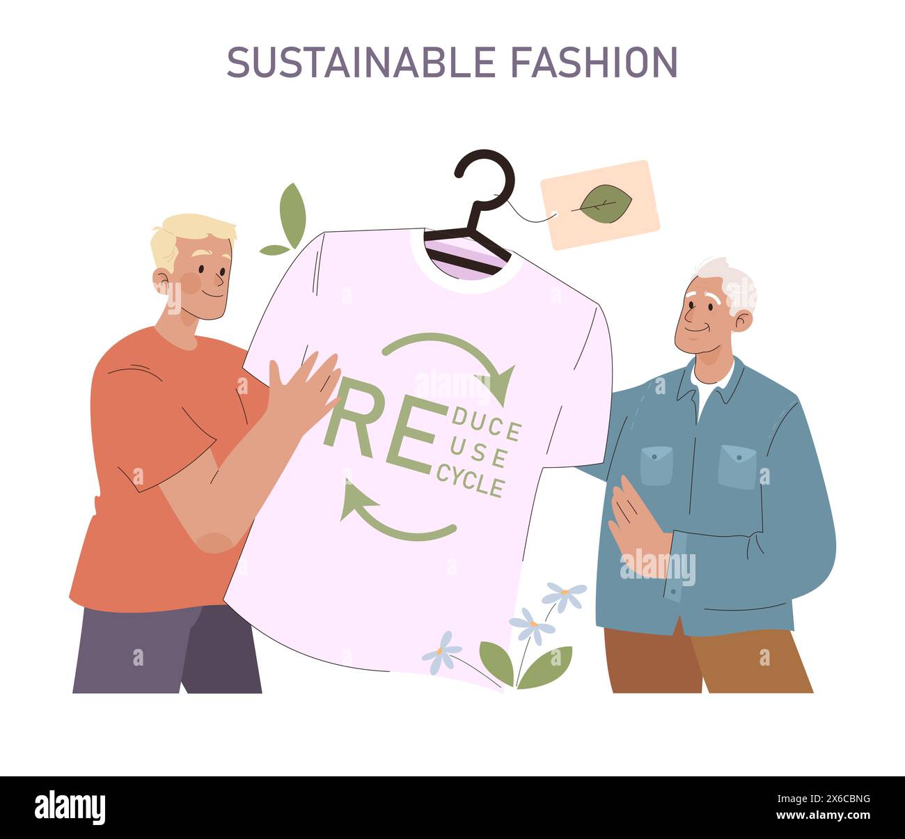 Sustainable Fashion set. Advocating for environmental responsibility ...