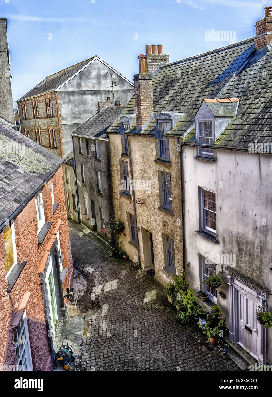 Tenby quay hill hi-res stock photography and images - Alamy