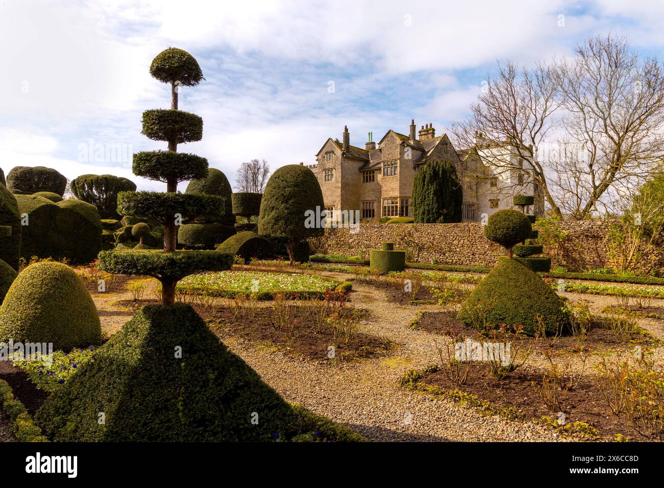 Levens Hall, an Elizabethan house, famous for its stunning topiary ...