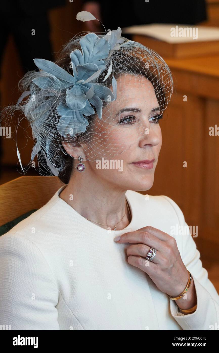 Oslo 20240514.Queen Mary of Denmark visits the Storting during the ...