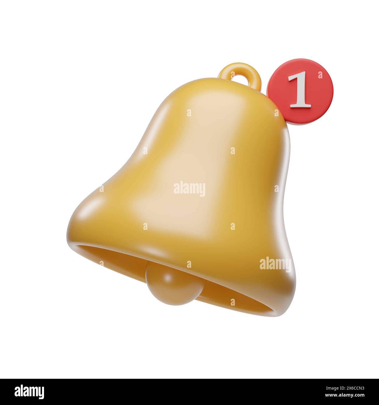 Message notification bell icon Cut Out Stock Images & Pictures - Alamy