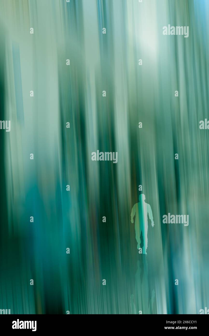 Creative silhouette figure on a man Stock Photo - Alamy