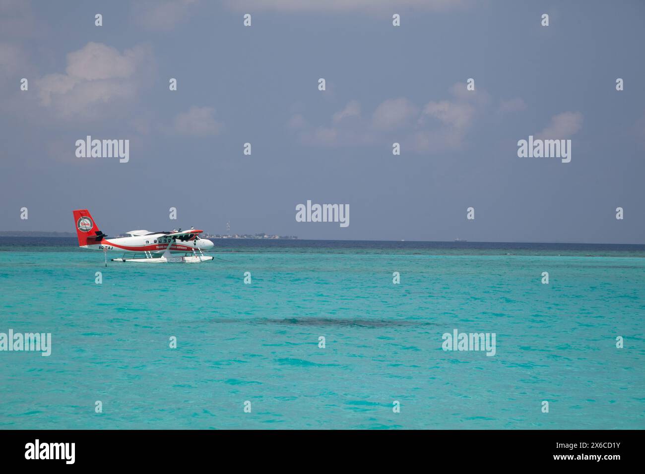 Trans Maldivian Airways seaplane Stock Photo - Alamy