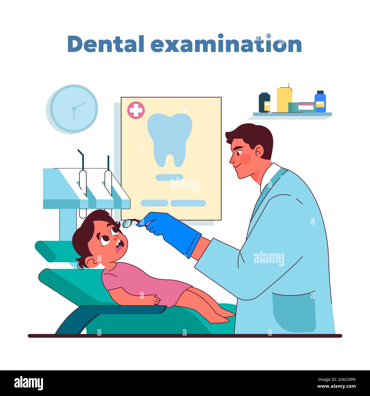 Child well check Stock Vector Images - Alamy