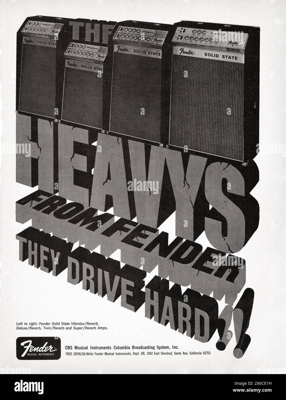 An full page ad from a late 1960s music magazine for Fender musical ...