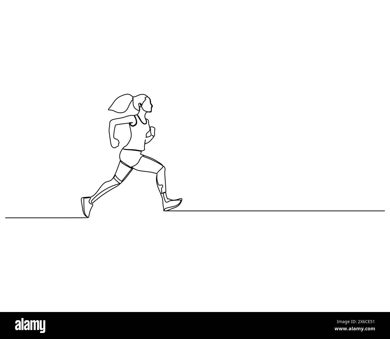 Beautiful fit female body drawing hi-res stock photography and images ...