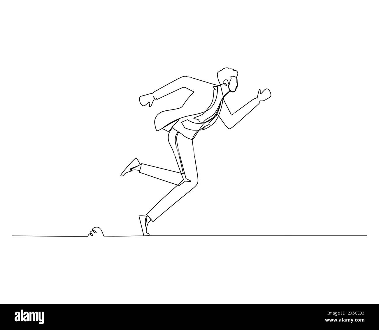 Running Pose Drawing