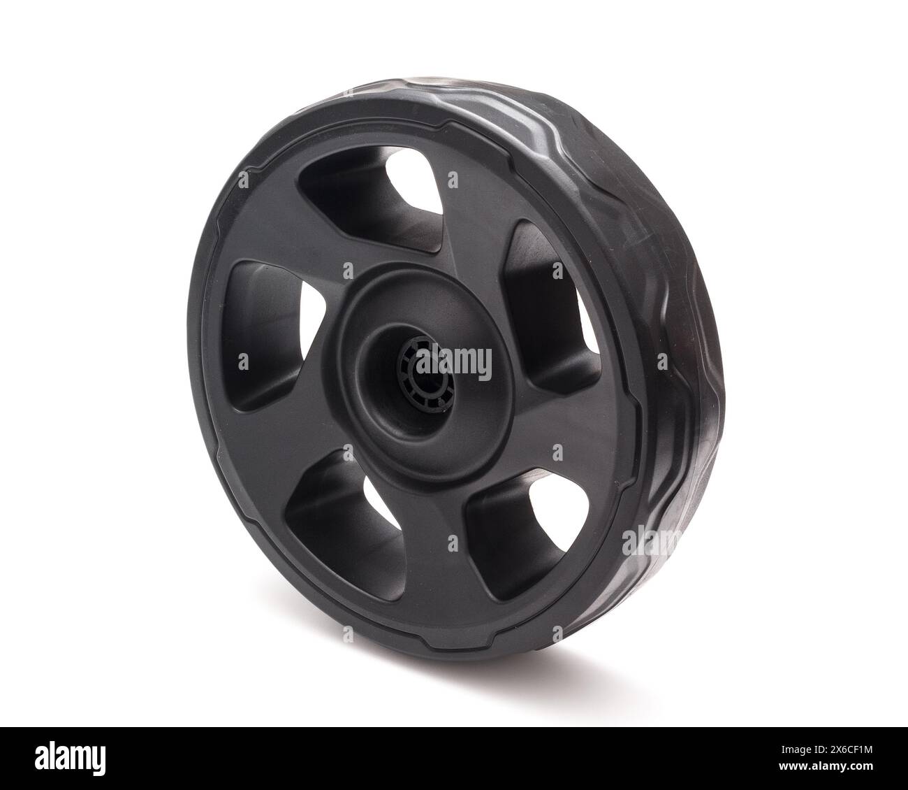 Plastic wheel isolated on white Stock Photo - Alamy