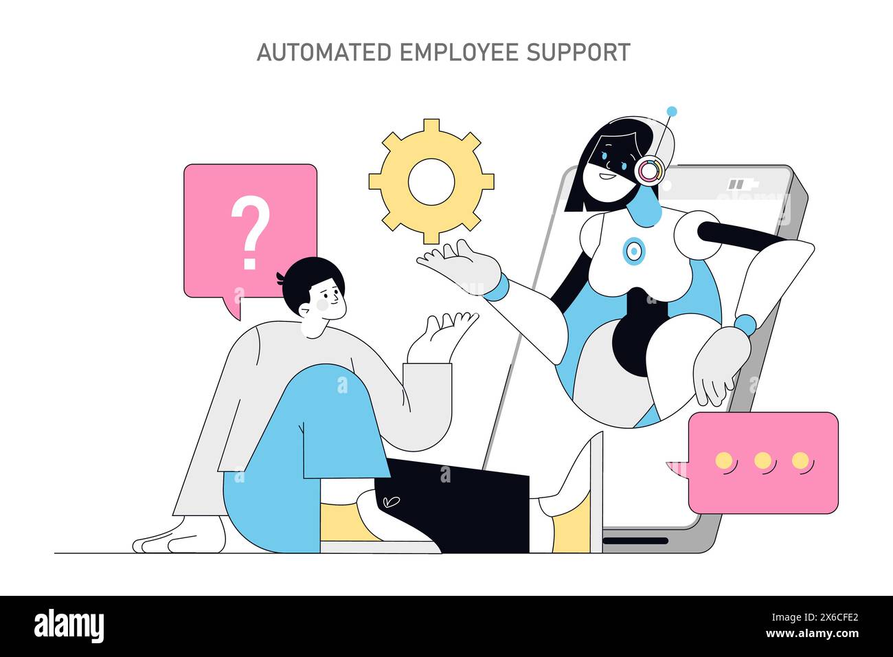 Facilitating work Stock Vector Images - Alamy