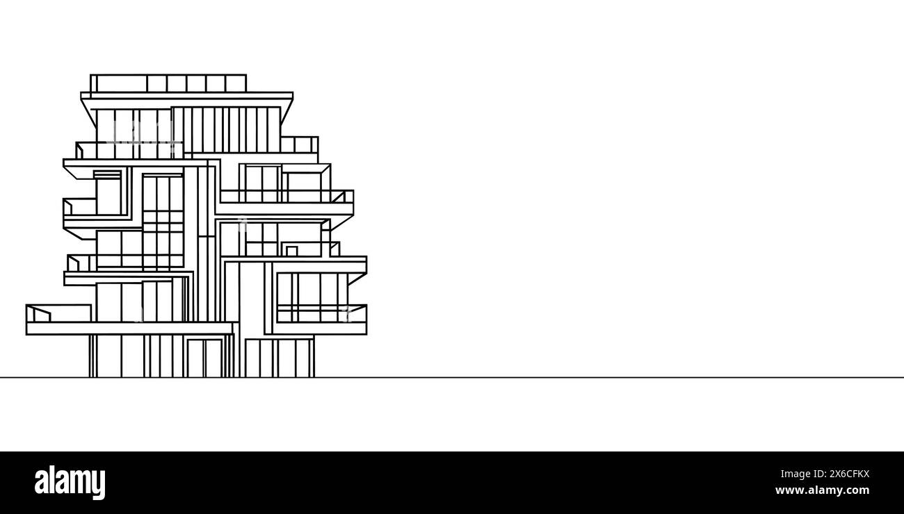 Minimalist Drawing Buildings