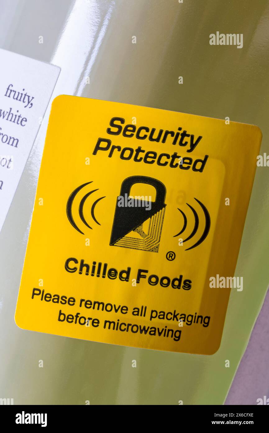 Security protected chilled foods please remove all packaging before ...