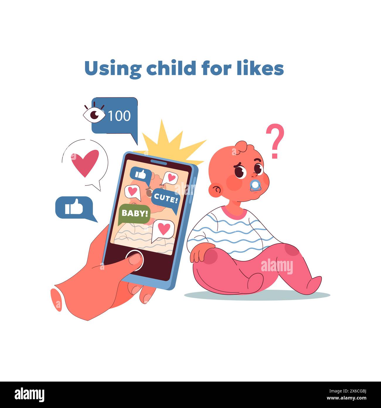 Exploitation in children Stock Vector Images - Alamy