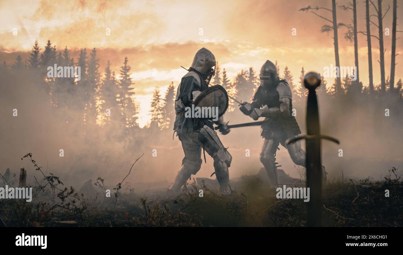 Two knights knight kill hi-res stock photography and images - Alamy
