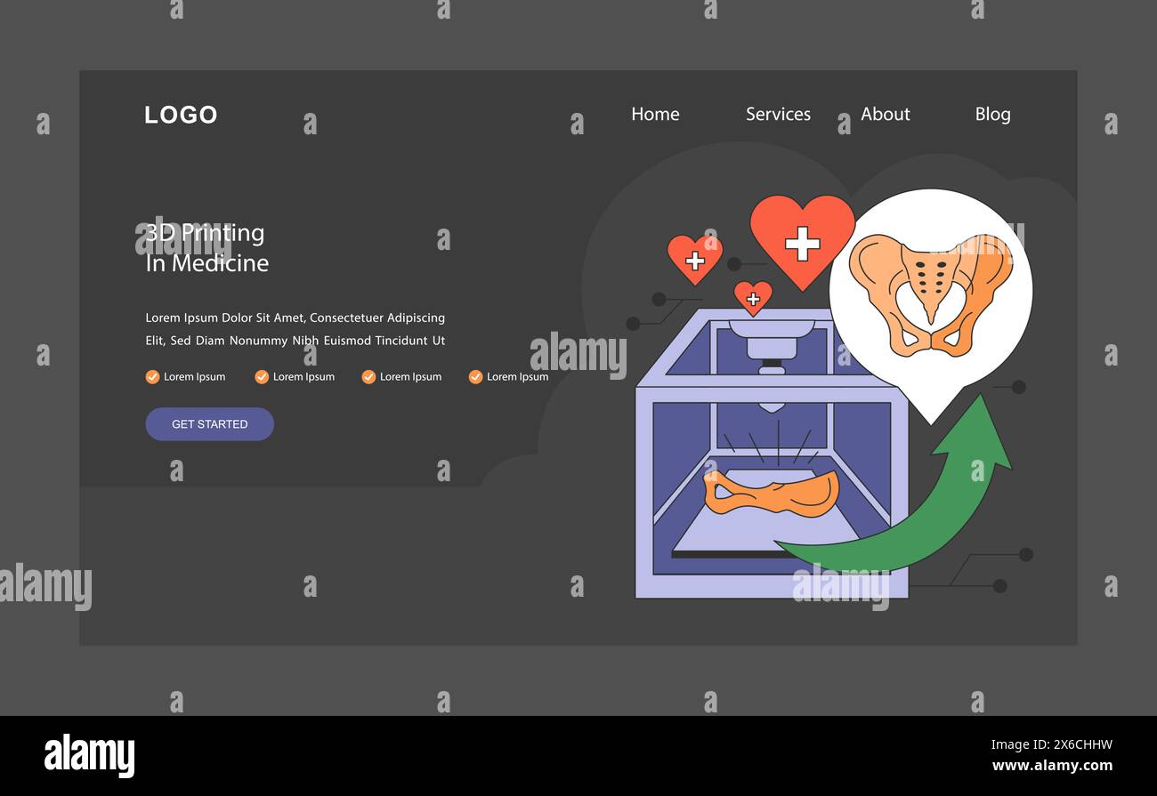 3D Medical Printing concept. Transforming patient care with custom ...