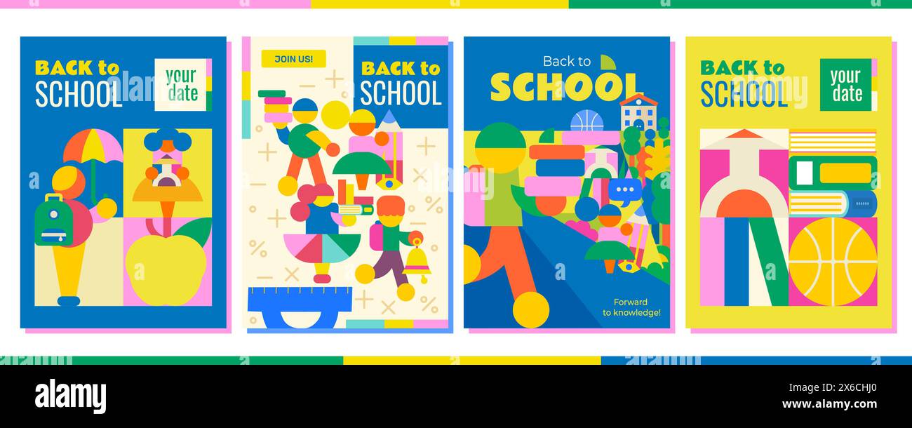Posters in kindergarten classroom Stock Vector Images - Alamy