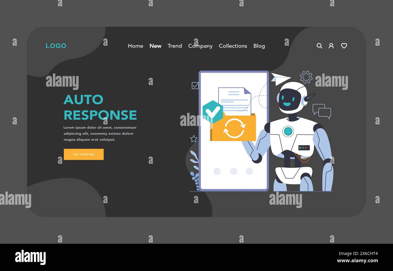Chat bot dark or night mode web or landing. AI-powered customer service. Online consultation ...