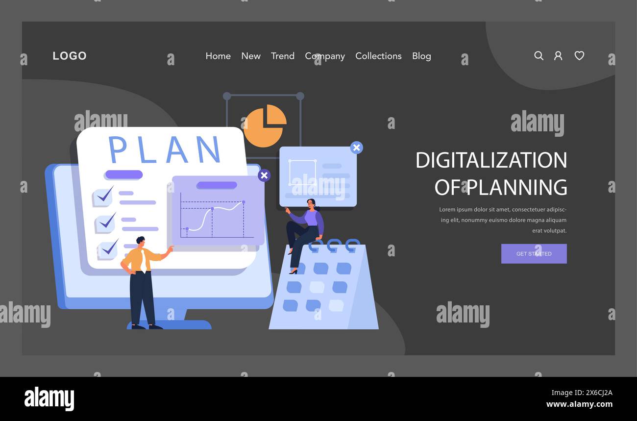 Expertise in digital planning illustrated with professionals amid ...