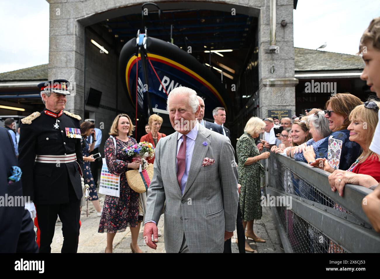 File photo dated 13/07/23 of King Charles III and Queen Camilla during ...