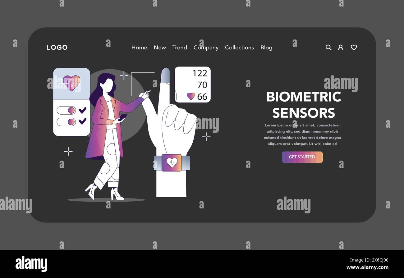 Blood pressure sensor Stock Vector Images - Alamy