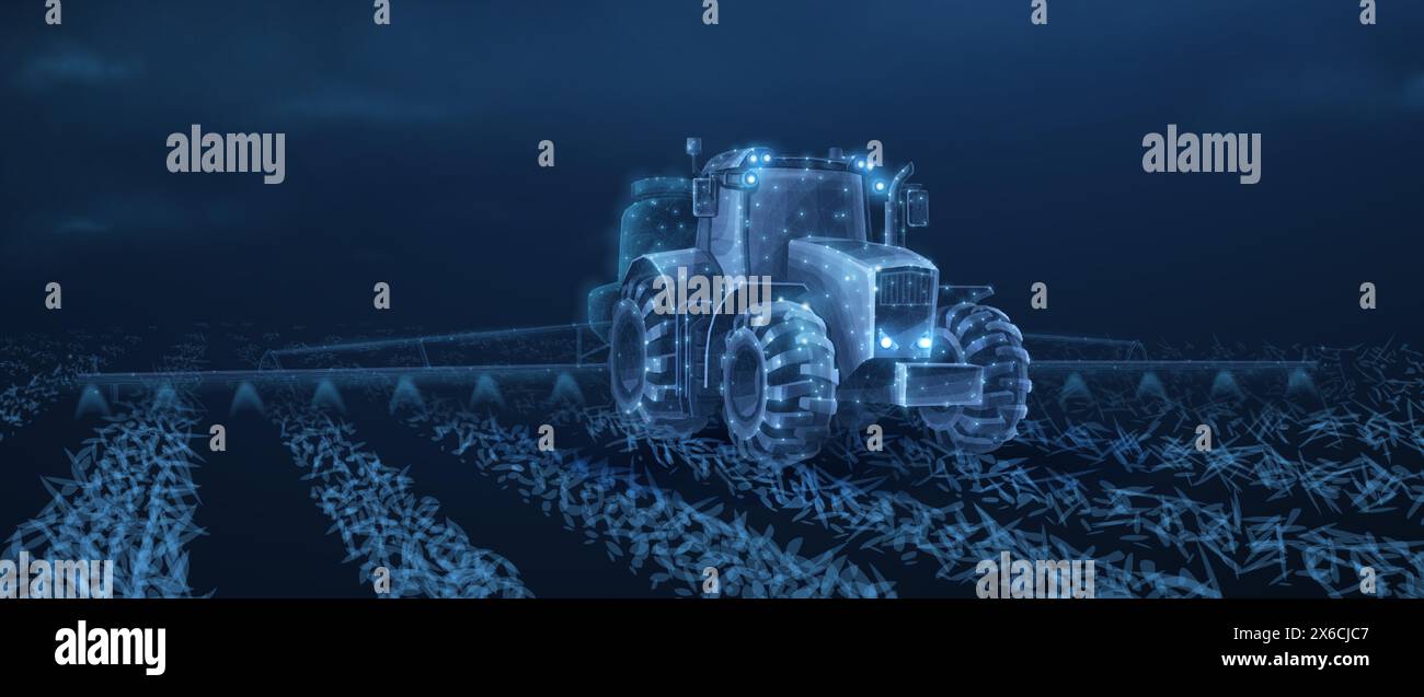 Soy field aerial Stock Vector Images - Alamy