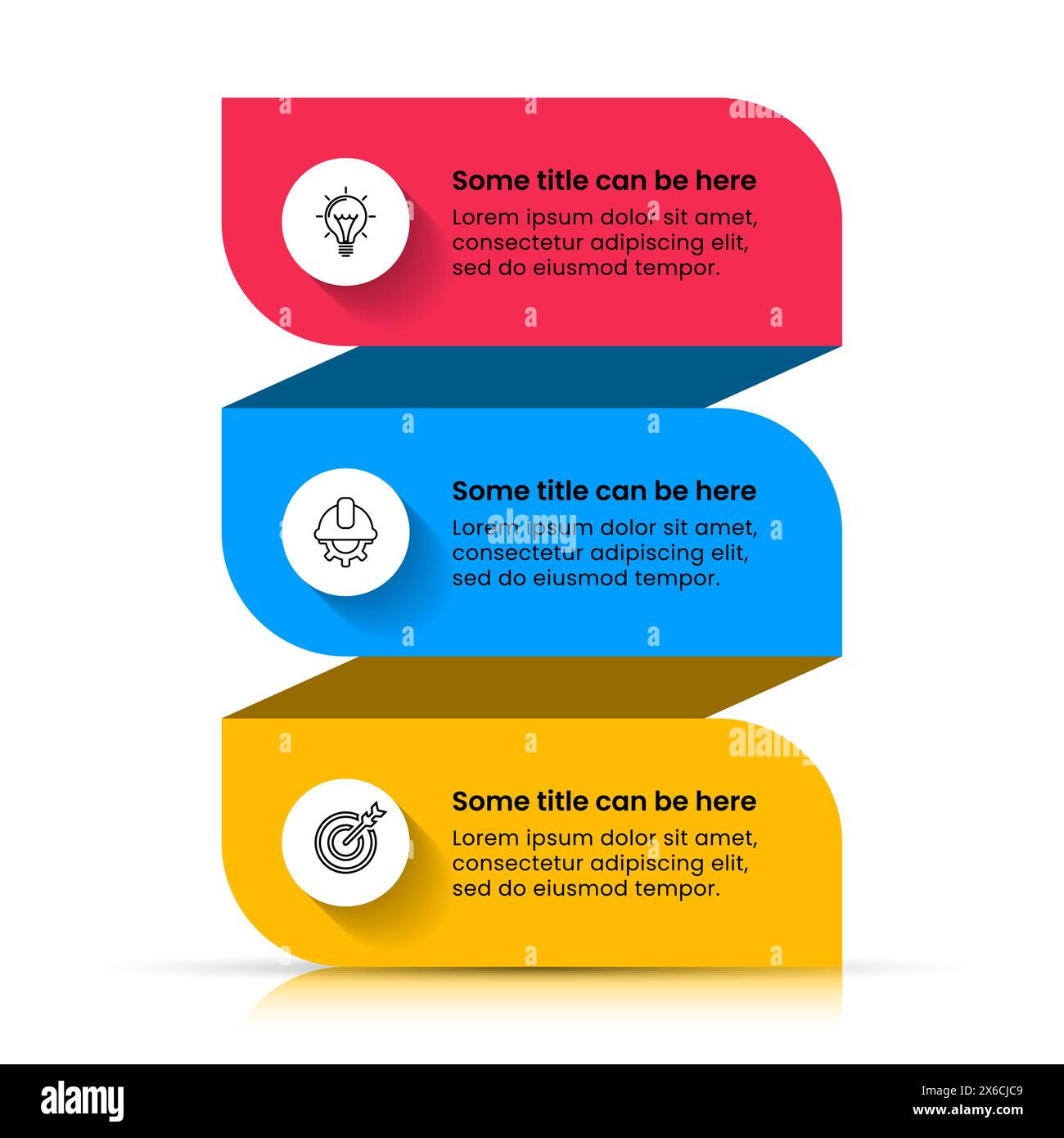 Infographic template with icons and 3 options or steps. Banner. Can be ...